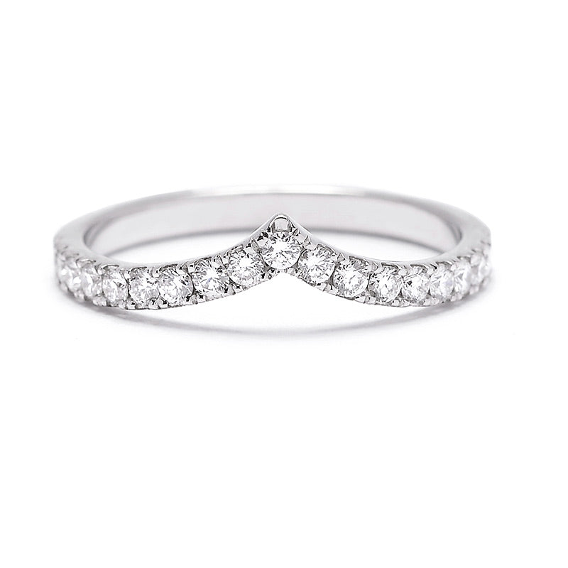 Cherry Diamond Wedding Band